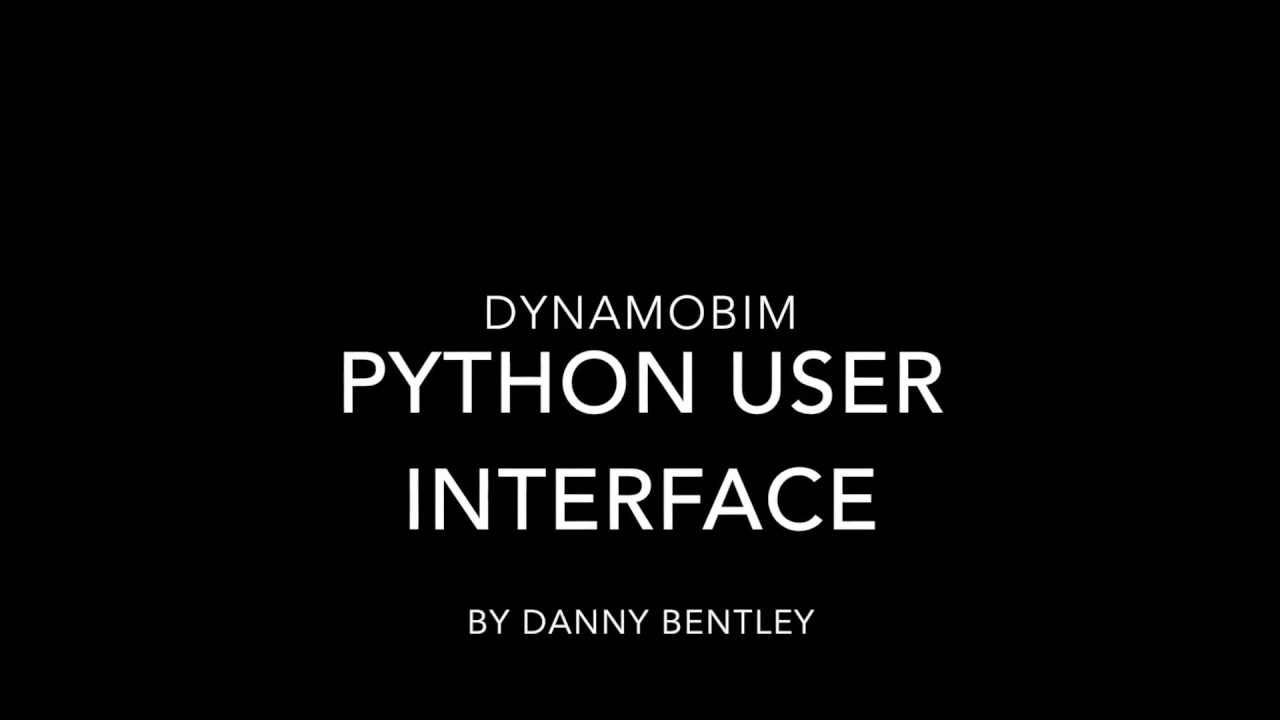 DynamoBIM Python Beginner User Interface