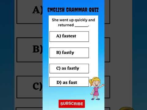 English Grammar Quiz | Adverb Quiz | Brain Test | Quiz Time