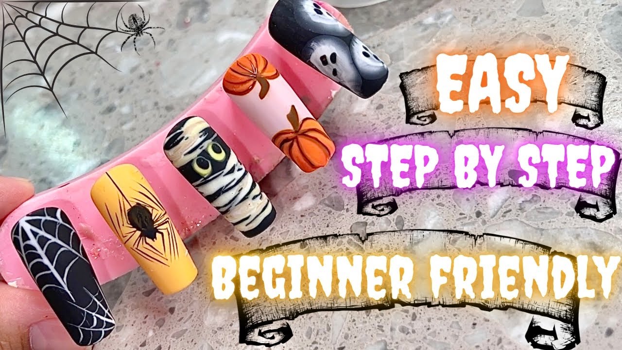 QUICK & EASY Halloween nail designs in DEPTH tutorial!