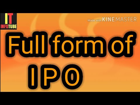 Full form of ipo | what is ipo