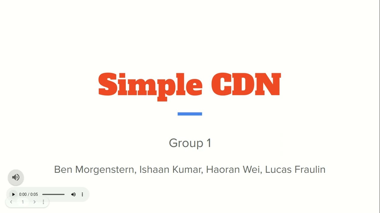 Simple CDN Project Presentation