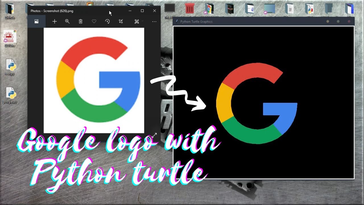 Draw google logo with python turtle | #google #python #turtle #jopraveen