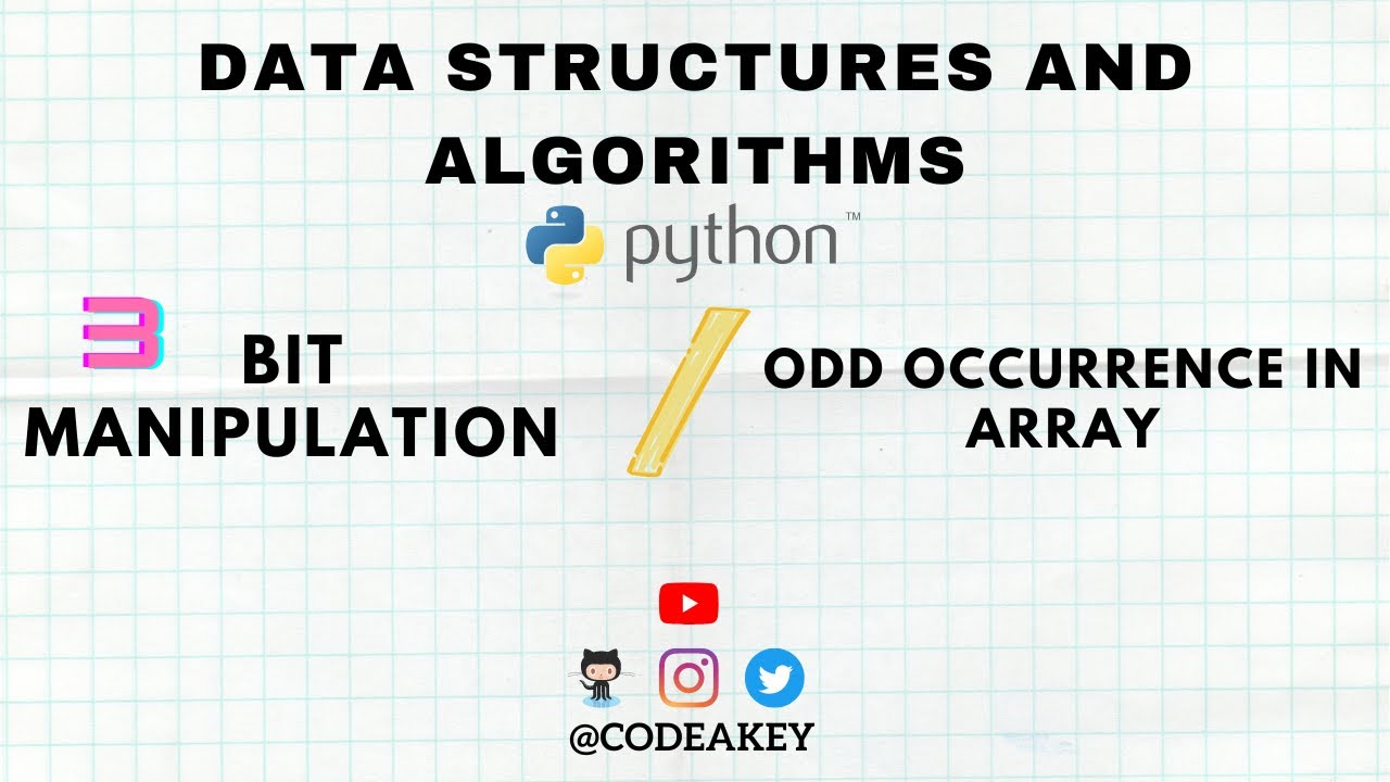 3.5. Odd Occurrence in an Array | Python | Data Structures and Algorithm
