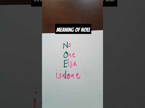 What Is Meaning Of NOEL @simpleartug #shorts #youtubeshorts #noel #2024