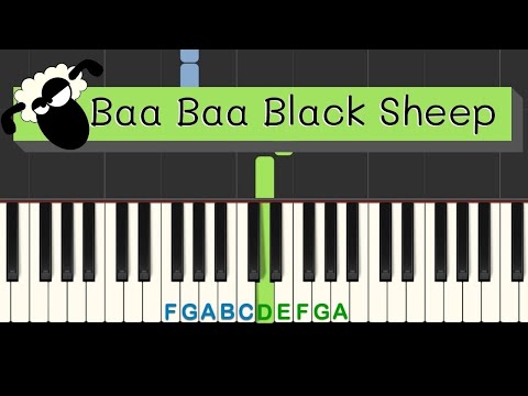 Easy Piano Tutorial: Baa Baa Black Sheep with free sheet music