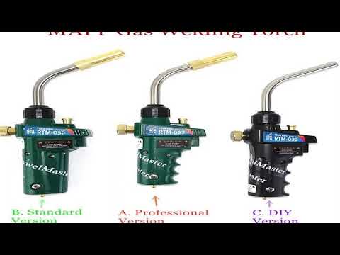 Braze Welding Torch MAPP Propane Gas Torch Piezo Trigger Ignition CGA600 Copper Aluminum H