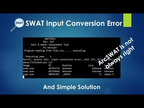 Input Conversion Error – SWAT Output Viewer
