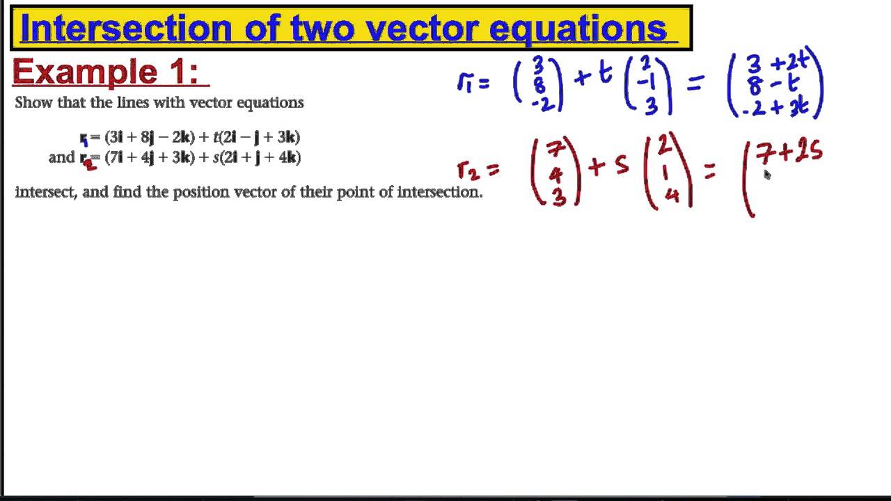 Core 4 Maths A-Level Edexcel - Vectors (8)
