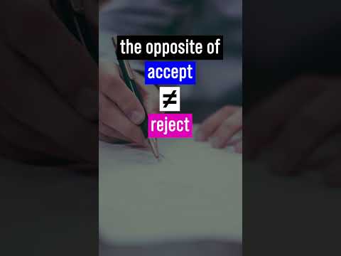 Opposite of Accept #English #Vocabulary In Use #shorts #ielts