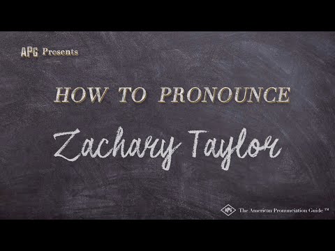 How to Pronounce Zachary Taylor (Real Life Examples!)