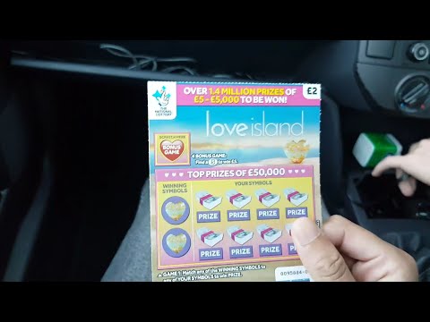 Love Island Scratch Card £50,000 Jackpot WIN !!!