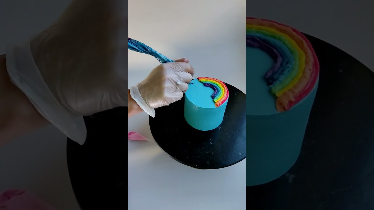 Making Happy Birthday bento cake