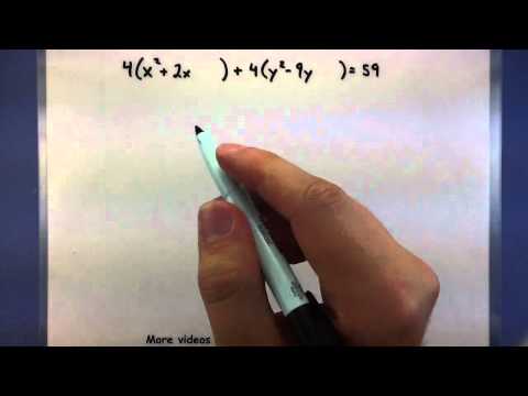 Pre-Calculus Complete the square for a circle