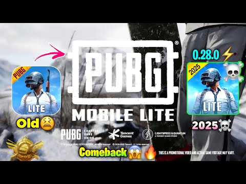 😱Pubg Lite New 0.28.0🤯 Old Back Update 2025 | Pubg Mobile Lite 0.28.0 Comeback😍 Update 2025 🔥