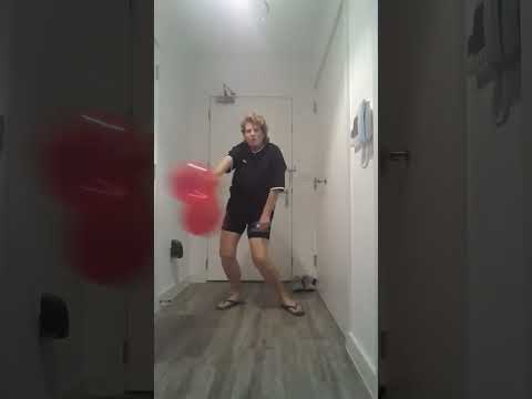 Two red balloon pop