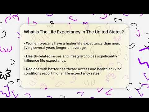 What Is The Life Expectancy In The United States? - The Sociology Workshop