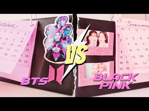 How to make a 2023 Desk Calendar | DIY calendar | BTS DIY 💜 BlackPink DIY 💗