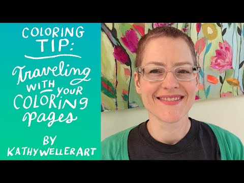 COLORING TIP: How To Travel With Coloring Single-Page Coloring Pages