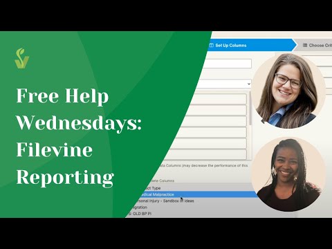Free Help Wednesdays: Filevine Reporting