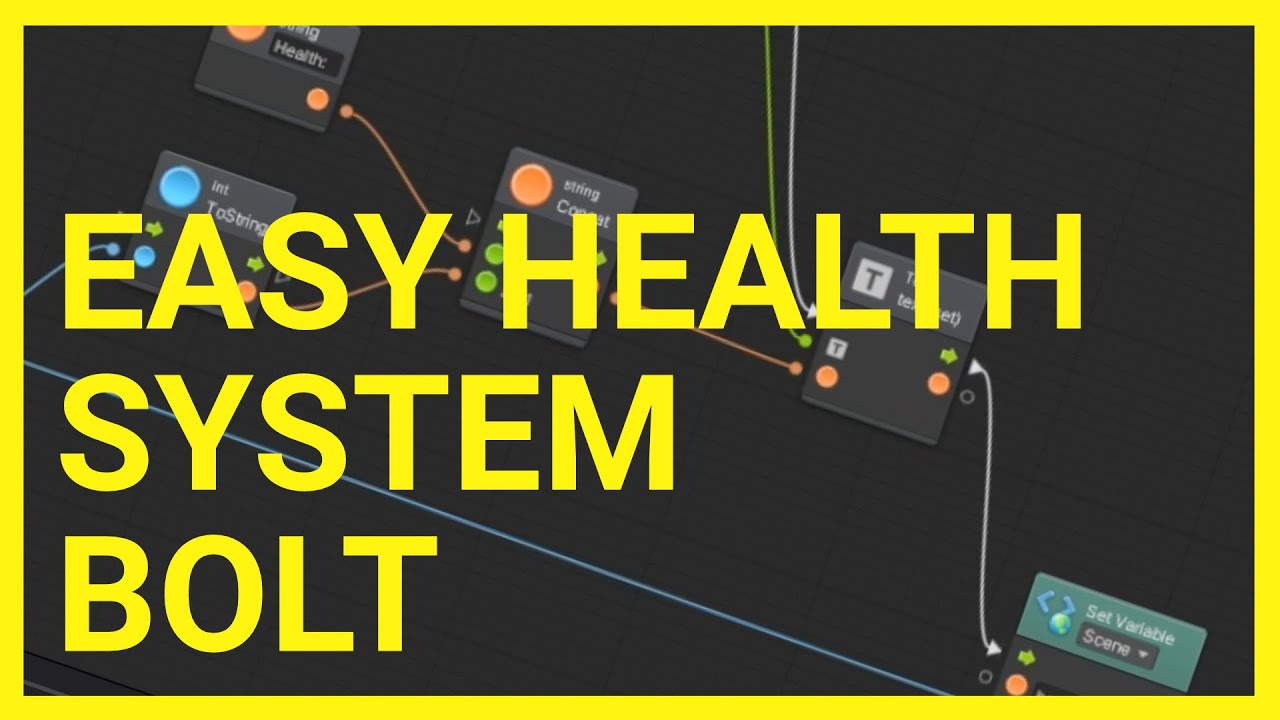 Create a simple health system in Unity using Bolt | Beginner Tutorial