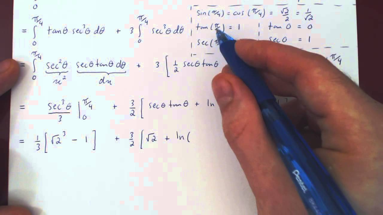 Trigonometric Substitutions - 5