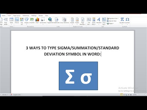 How to type standard deviation or sigma symbol in word? Shortcut and Alt codes for sigma sign