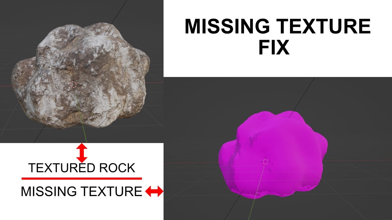 BLENDER 3D QUICK TEXTURE TIP FOR MISSING TEXTURES