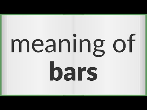 Bars | meaning of Bars