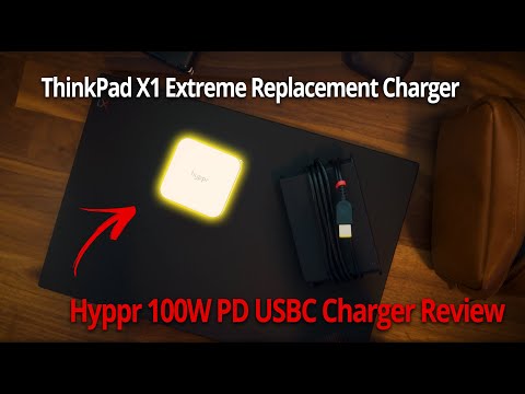 Hyprr 100W USBC PD Laptop Charger // ThinkPad X1 Extreme Replacement Charger Review //