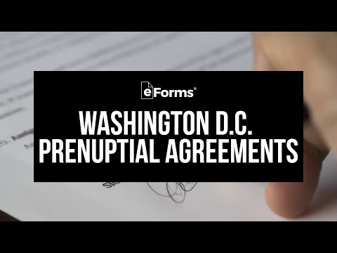 Washington D.C. Prenup (Prenuptial) Agreement - Laws & How to Make