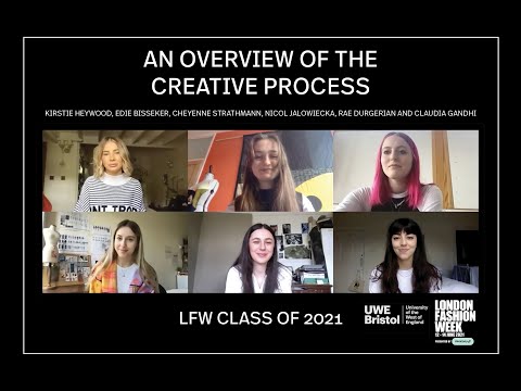 AN OVERVIEW OF THE CREATIVE PROCESS, UWE FASHION TEXTILES CLASS OF 2021