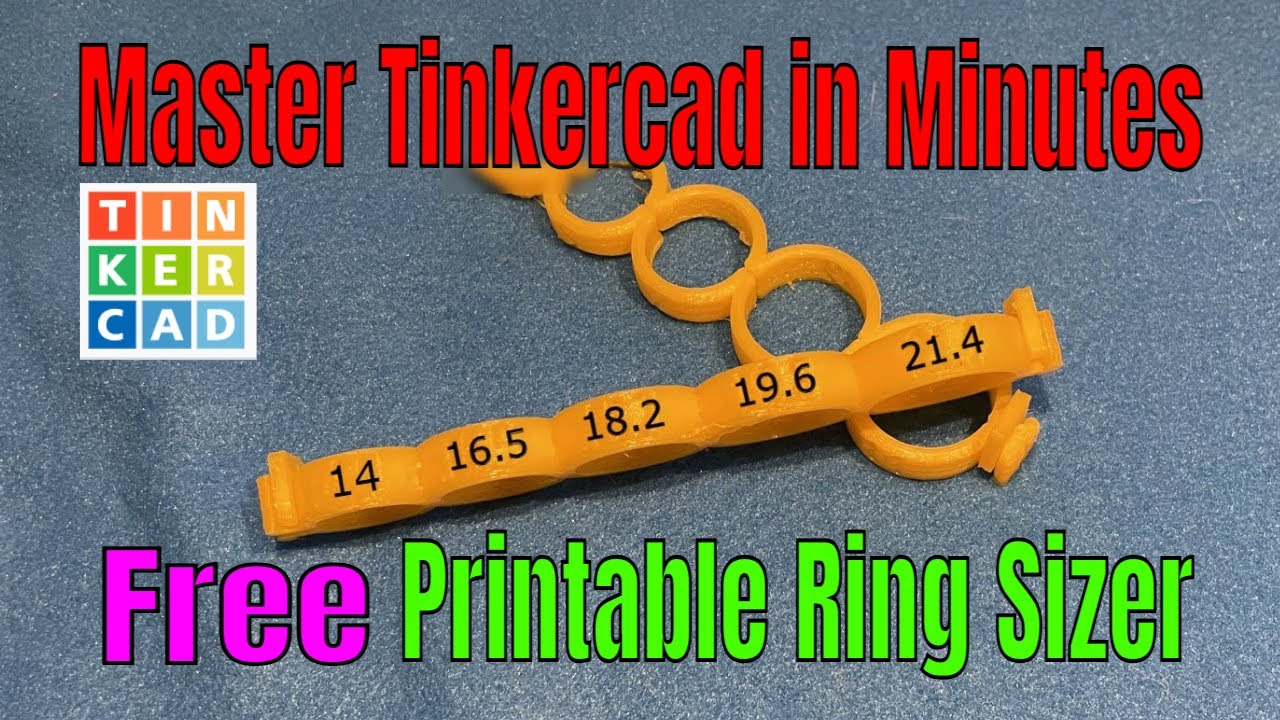 The Ultimate Tinkercad 3D Printable Ring Sizer Updated Free File