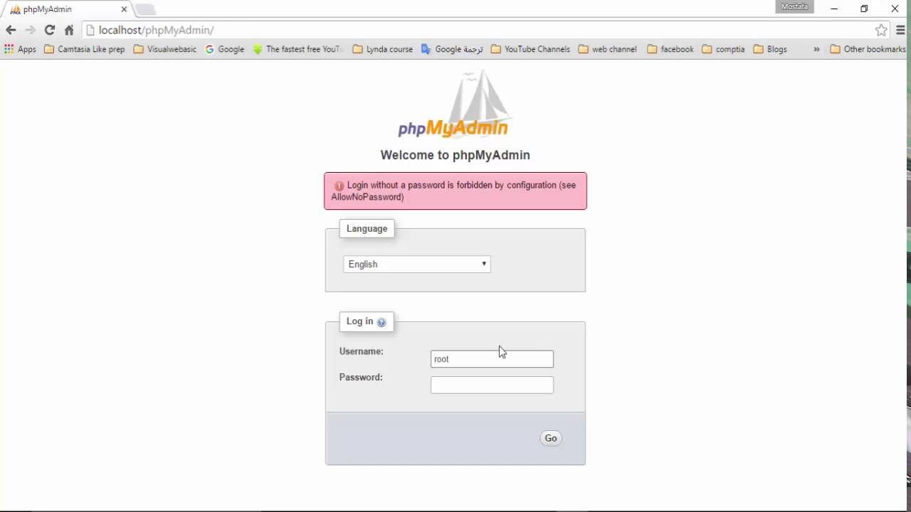 Error || PhpMyAdmin ||  Login  AllowNoPassword  Error - Solved-