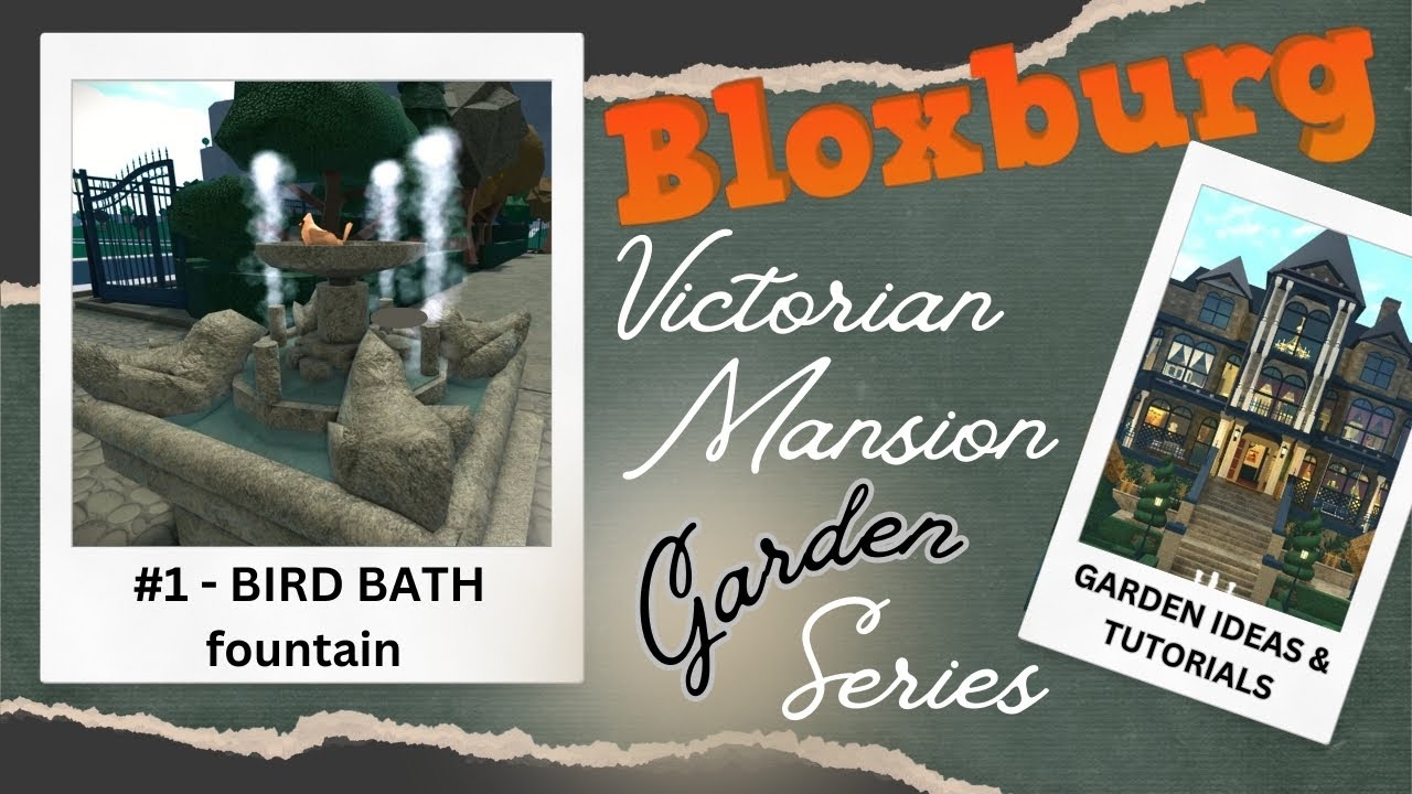 How to Create Unique Bloxburg Fountain