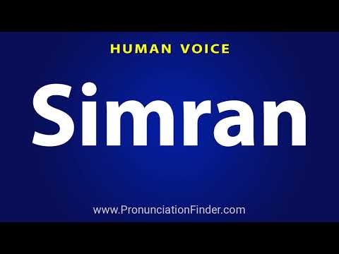 How To Pronounce Simran
