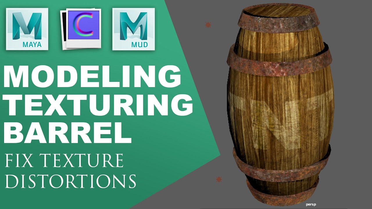 Modeling and Texture Barrel. Lecture - Diffuse Map, Normal Map, Specularity Map.