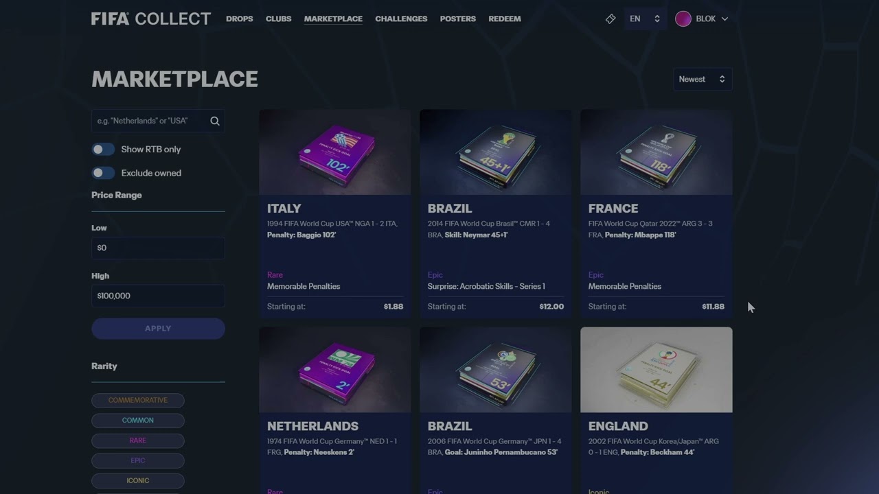 FIFA Collect Tutorial - RTB FIFA World Cup Tickets