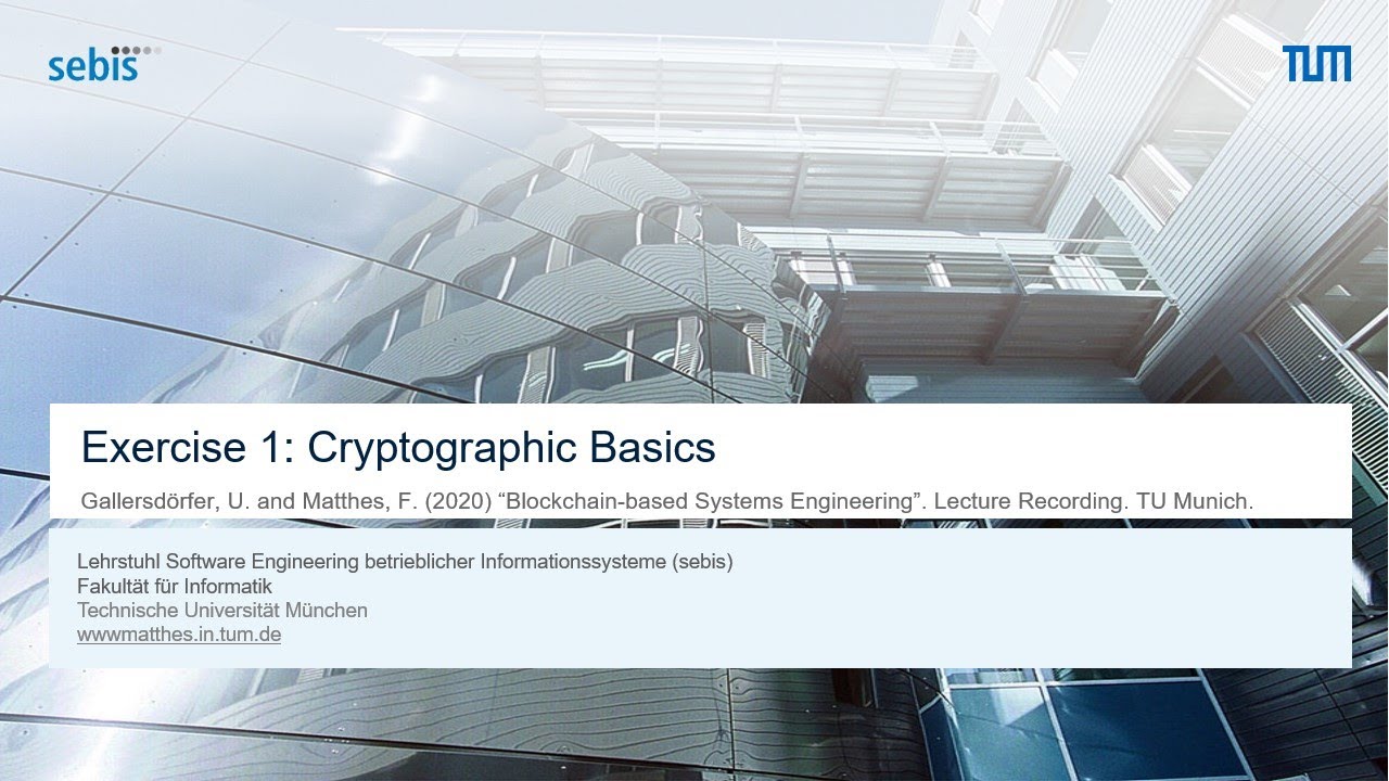 BBSE - Exercise 1: Cryptographic Basics