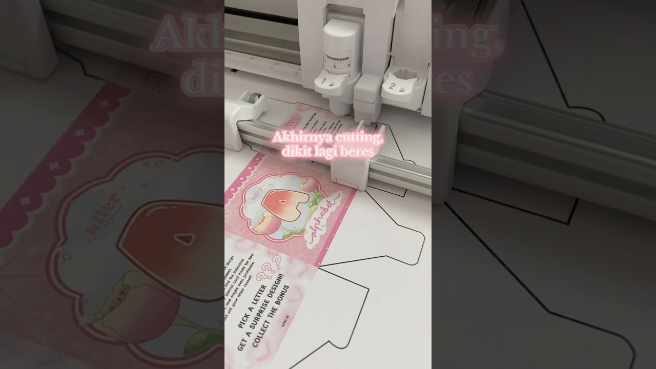 I make my own blind box design, print, cutting, all by myself 😗 #blindbox #diyblindbox