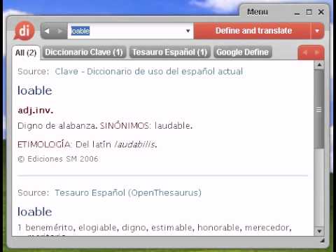 Definición de loable