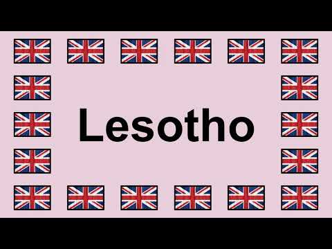 Pronounce LESOTHO in English 🇬🇧