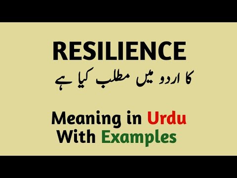Resilience meaning in urdu and hindi | English vocabulary