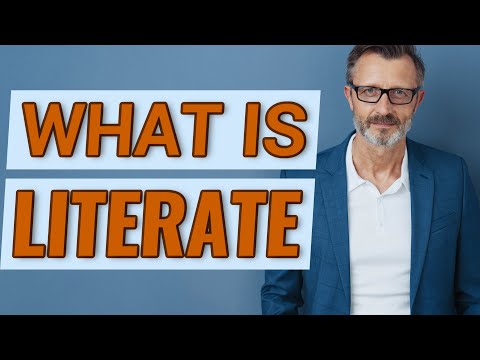 Literate | Definition of literate