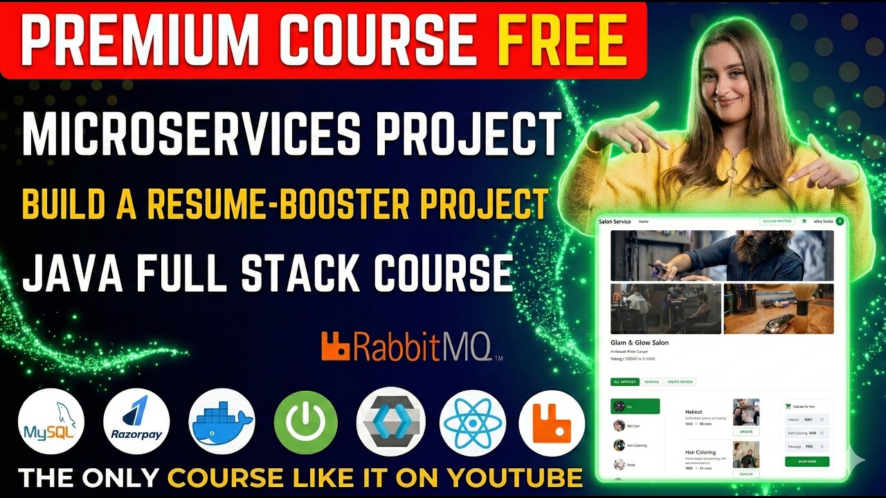 Build a Production-Ready Salon Booking App | Microservices, Spring Boot, React, Docker