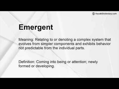 Emergent Meaning
