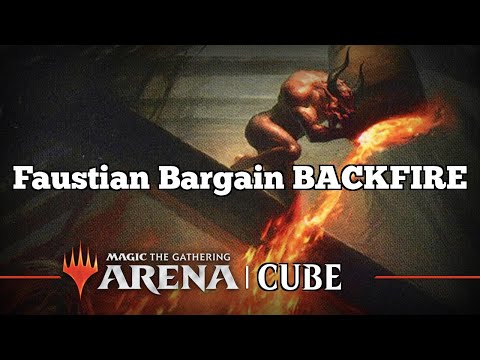Faustian Bargain BACKFIRE | Chromatic Cube Draft | MTG Arena | Twitch Replay