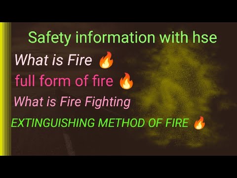 ## What is Fire ## What is Fire Fighting|| Full Form Of Fire π₯## Extinguishing Method of Fire ##