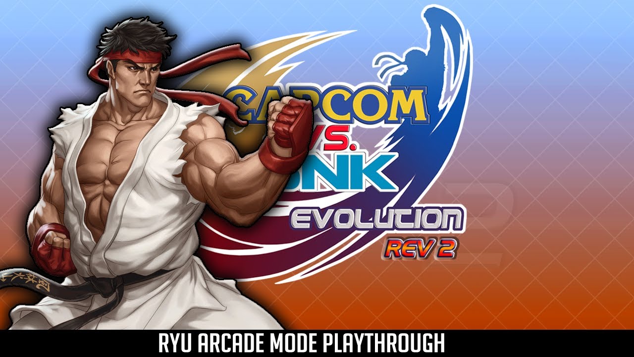 CAPCOM VS SNK EVOLUTION REV 2 RYU ARCADE MODE PLAYTHROUGH