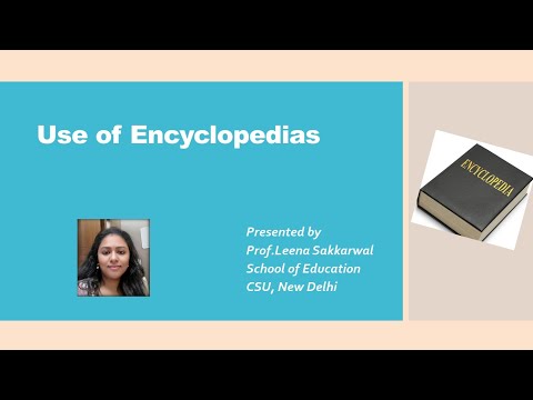 Use of Encyclopedia