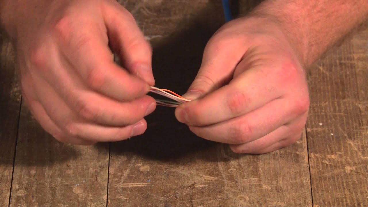 How to Terminate a RJ-45 B color code